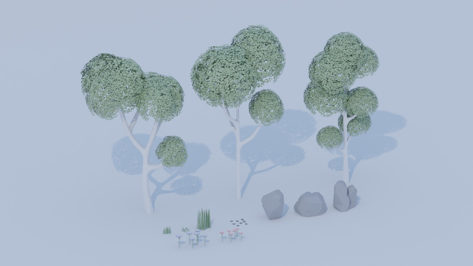 3D Stylized Nature Environment Pack V1 Model - TurboSquid 2114268