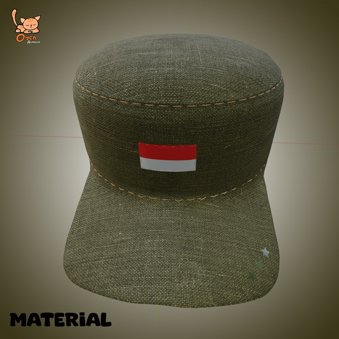 3D Model Military Service Cap High Detailed 02 - TurboSquid 2246042
