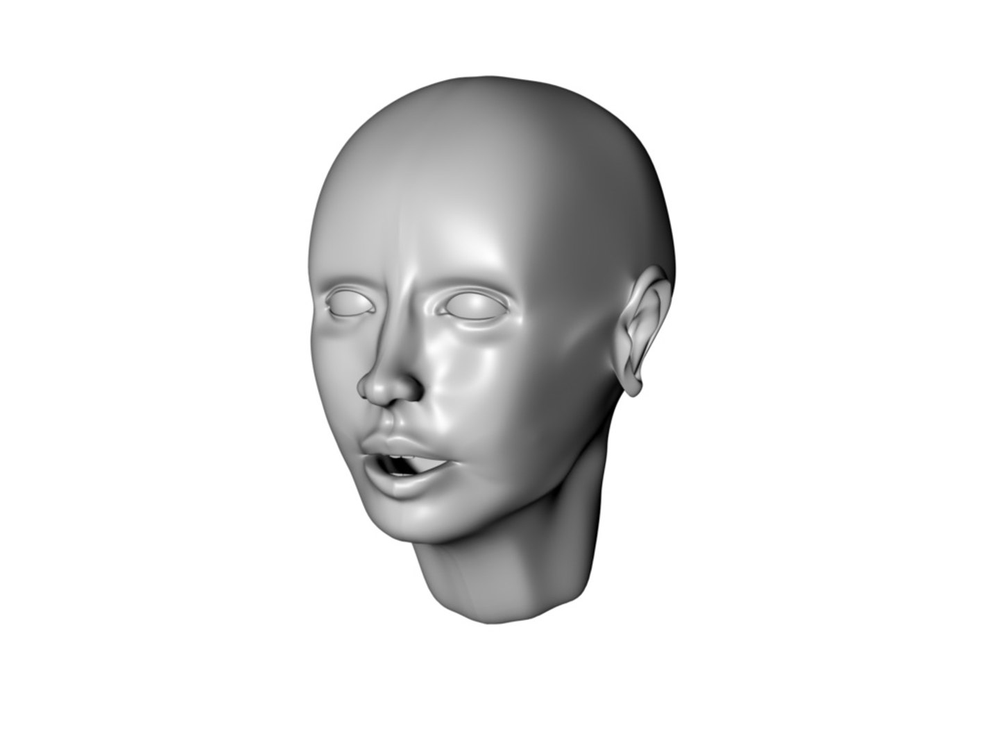 Free Woman Head 3d Model
