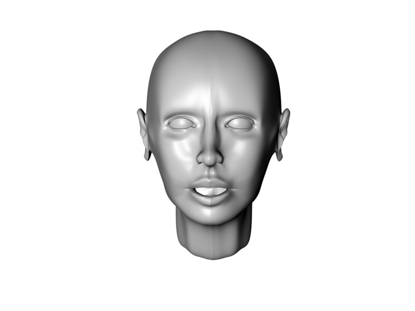 Free Woman Head 3d Model