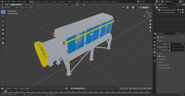 Drum Sifter Frangola 3D model - TurboSquid 1989345