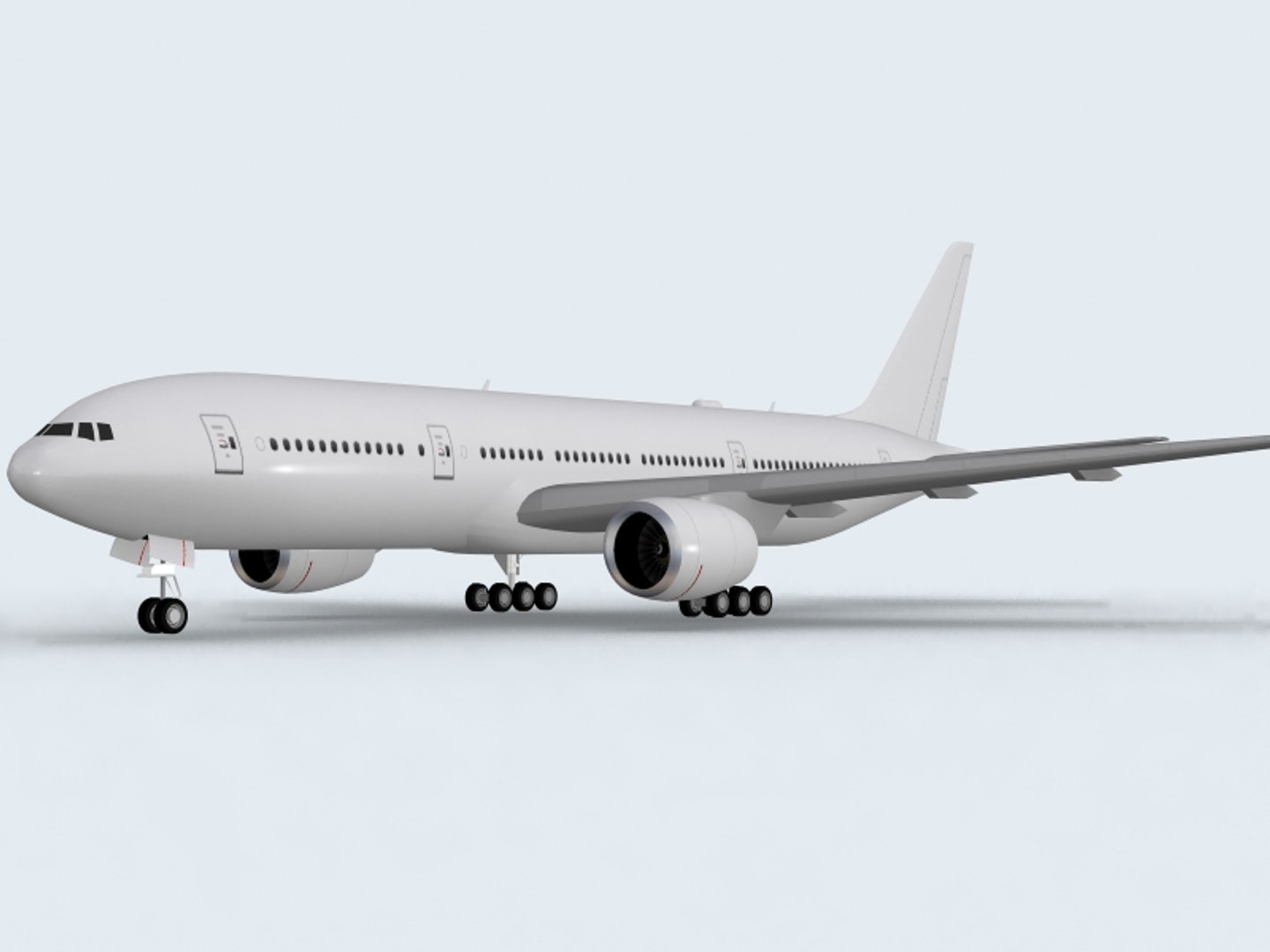 Boeing 777-200ER Generic White 3D Model - TurboSquid 1458652