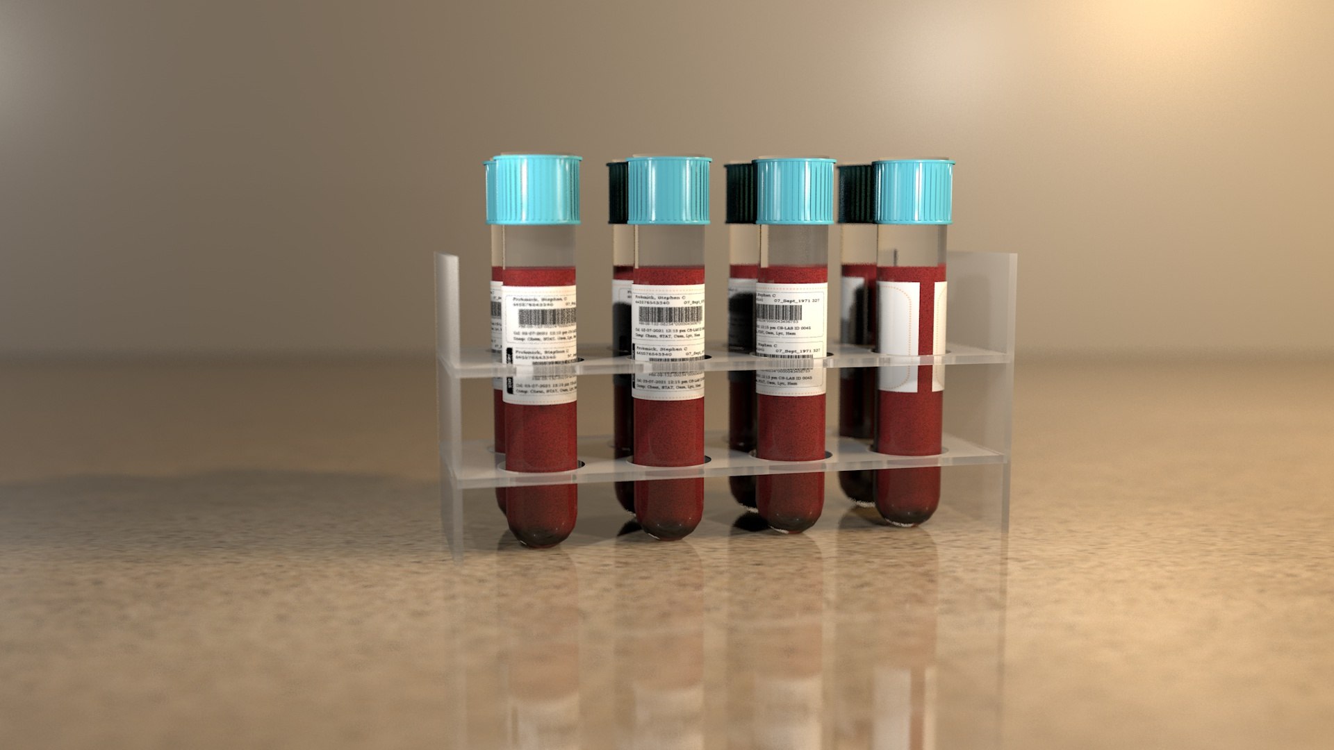 Blood Test Vial 3D Model - TurboSquid 2200511