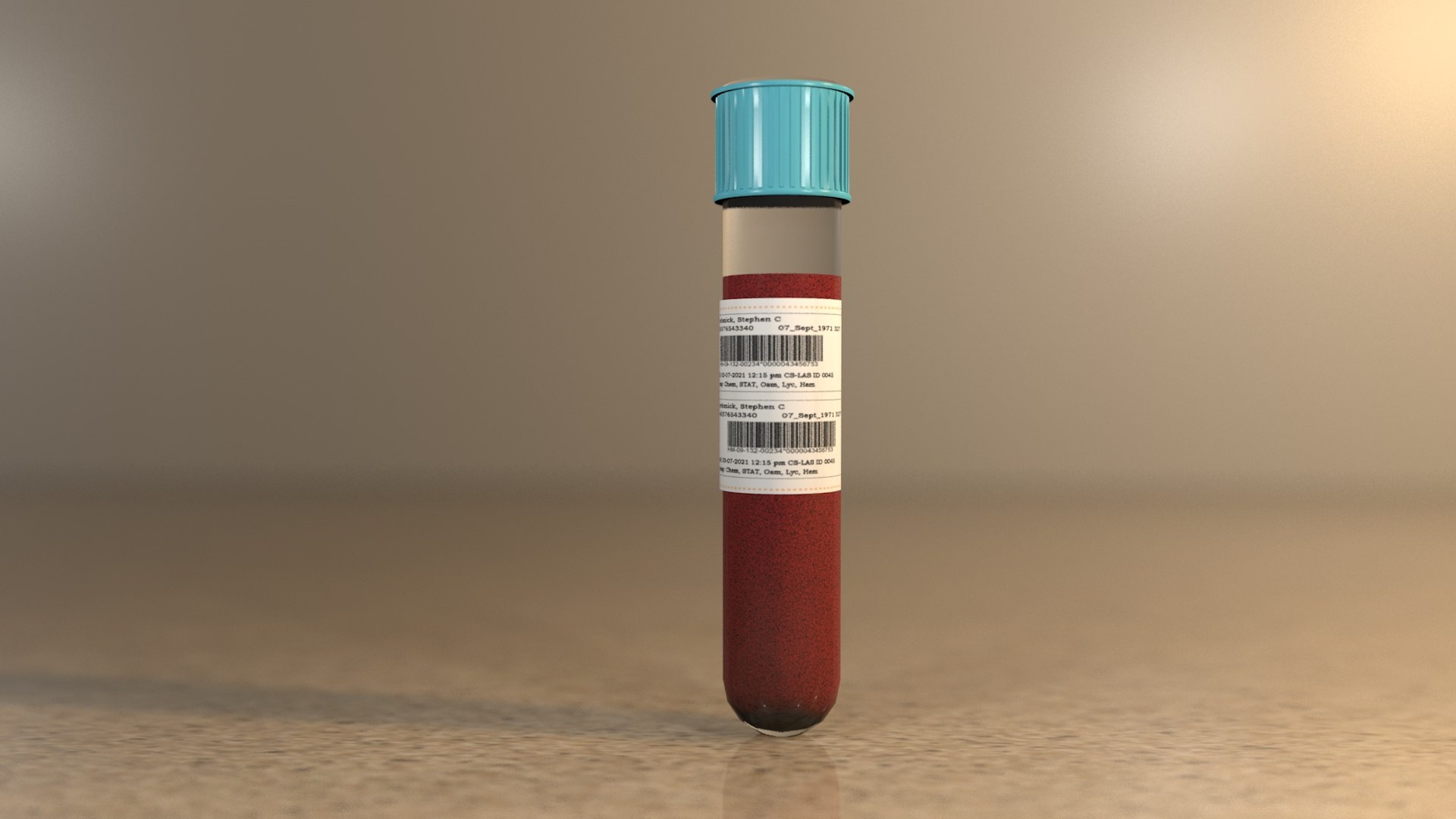 Blood Test Vial 3D Model - TurboSquid 2200511