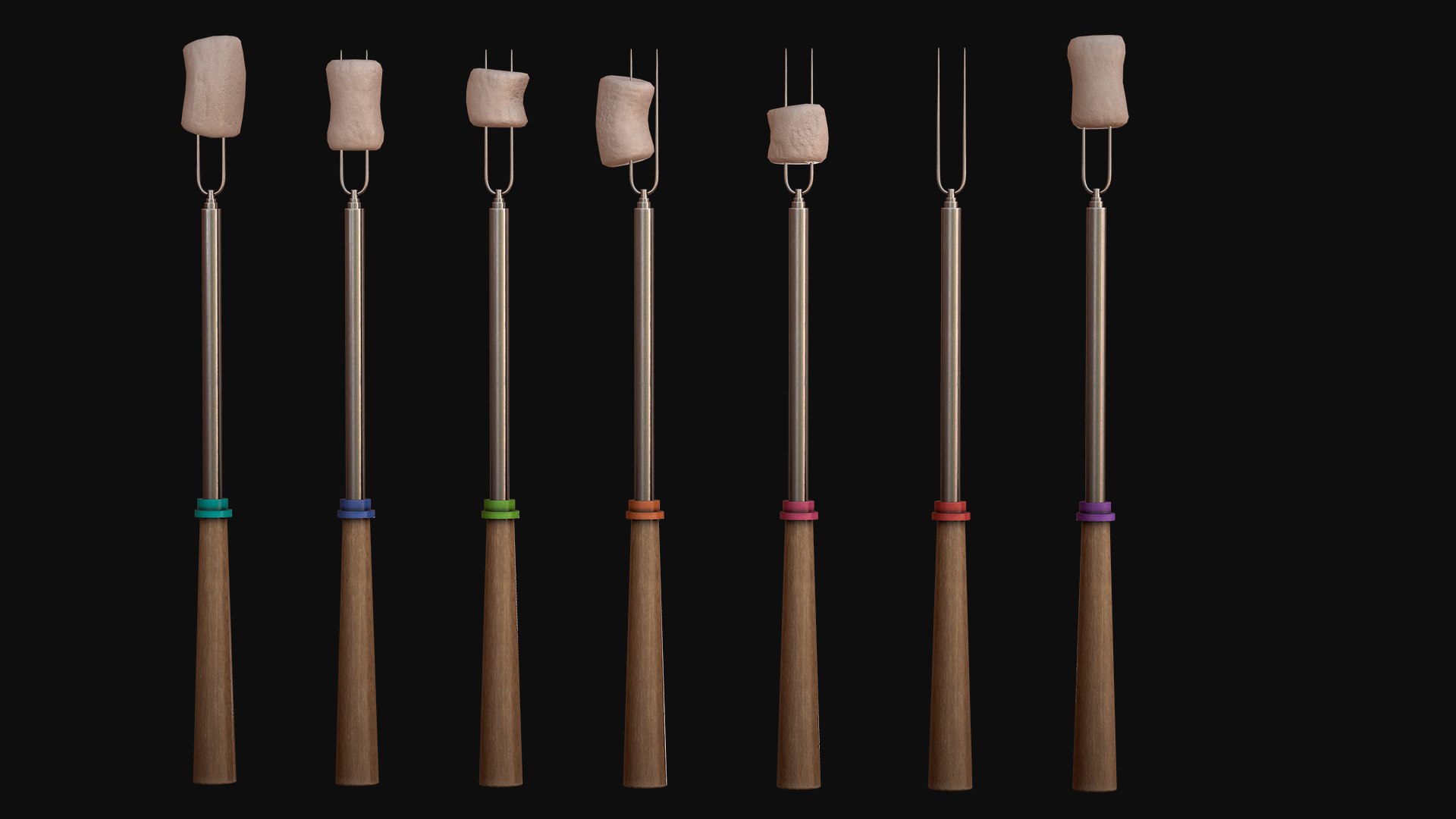 Marshmallow Roasting Sticks 3D Model - TurboSquid 1791688