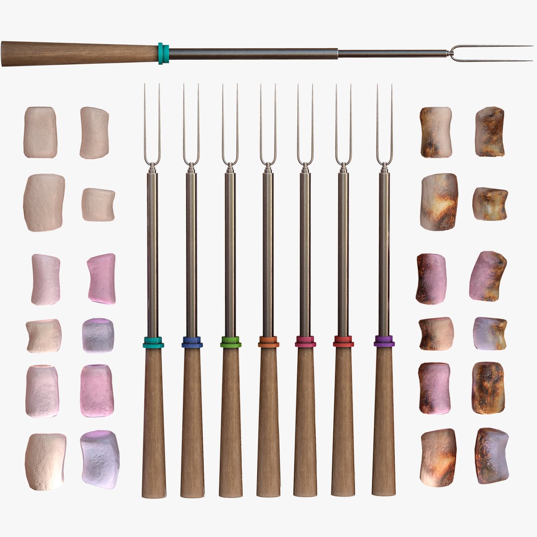 Marshmallow Roasting Sticks 3D model - TurboSquid 1791688