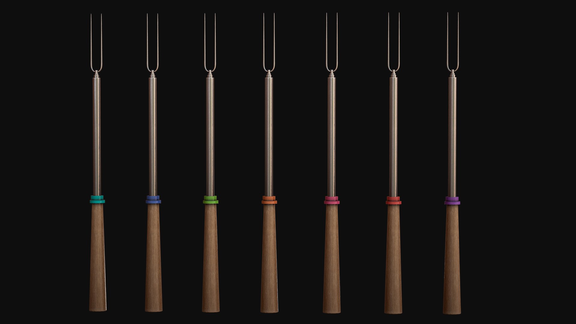 Marshmallow Roasting Sticks 3D Model - TurboSquid 1791688