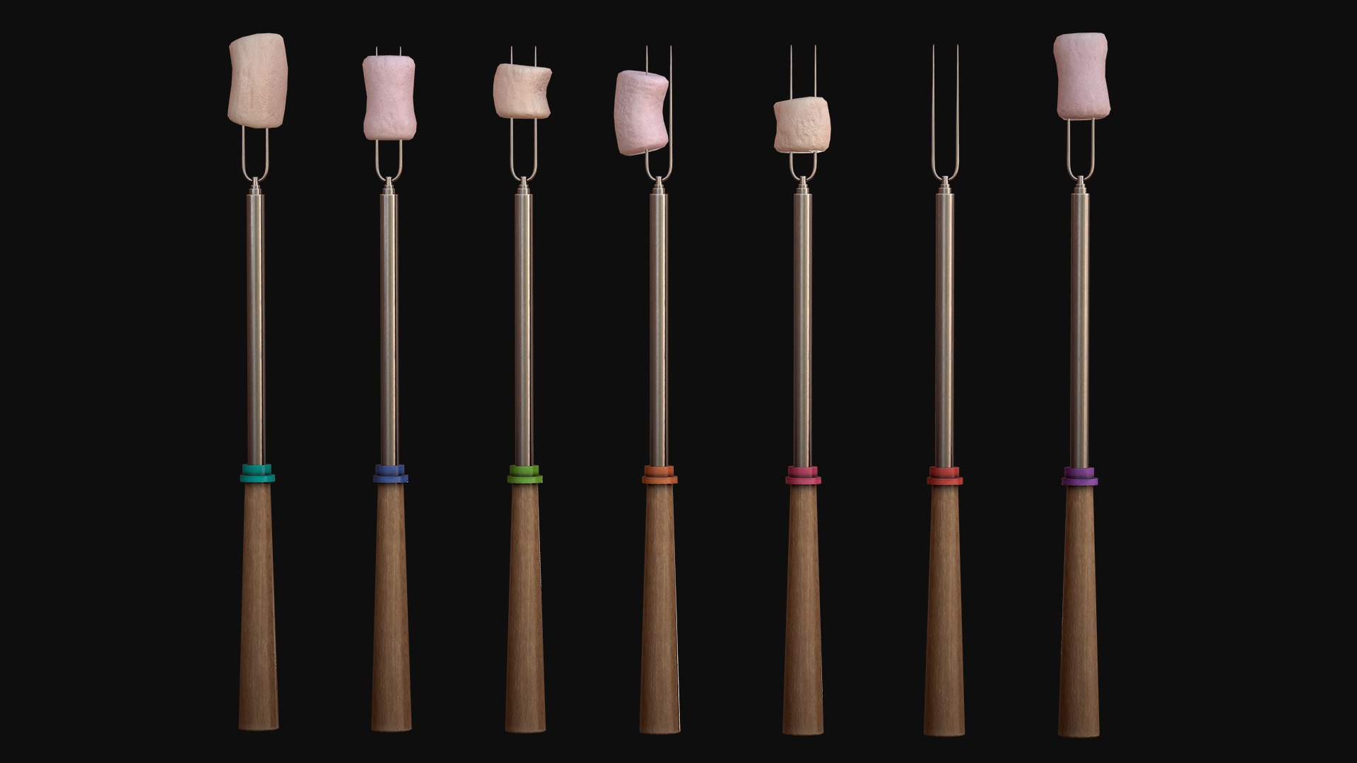 Marshmallow Roasting Sticks 3D Model - TurboSquid 1791688