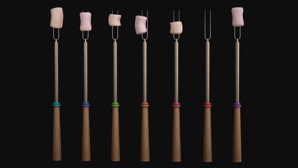 Marshmallow Roasting Sticks 3D model - TurboSquid 1791688