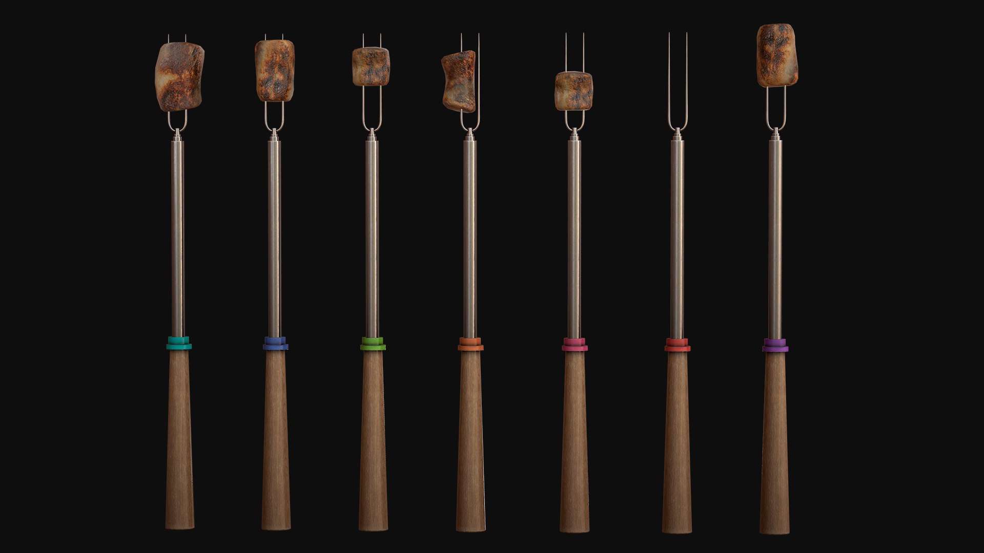 Marshmallow Roasting Sticks 3D Model - TurboSquid 1791688