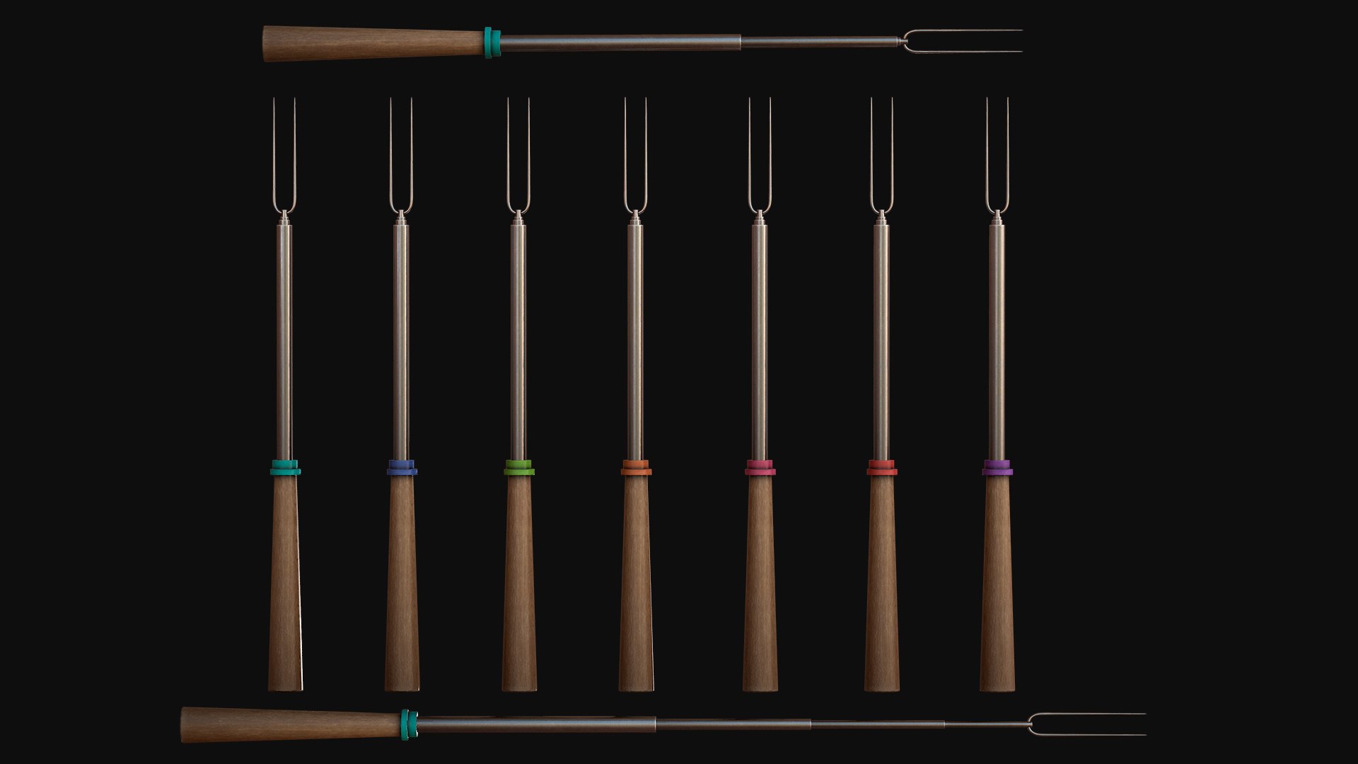 Marshmallow Roasting Sticks 3D Model - TurboSquid 1791688