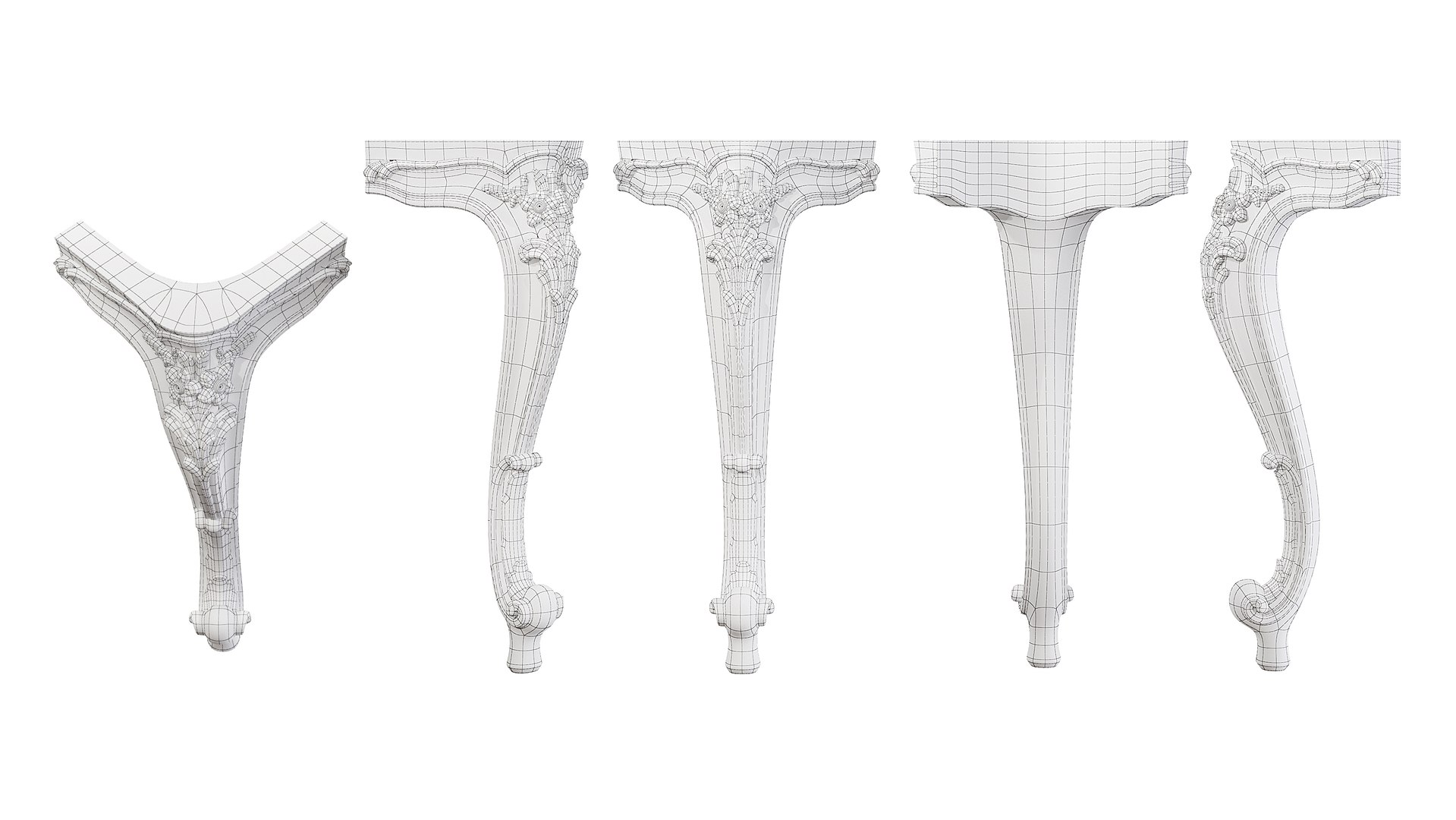 Classic Leg 075 3D Model - TurboSquid 2121107