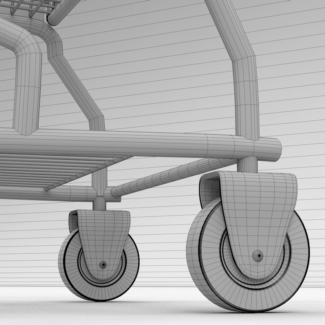 3d model shopping cart