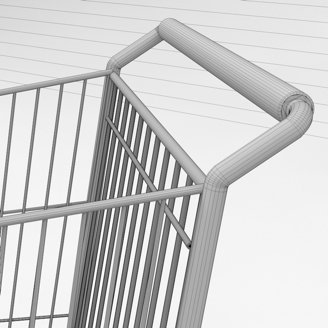 3d model shopping cart