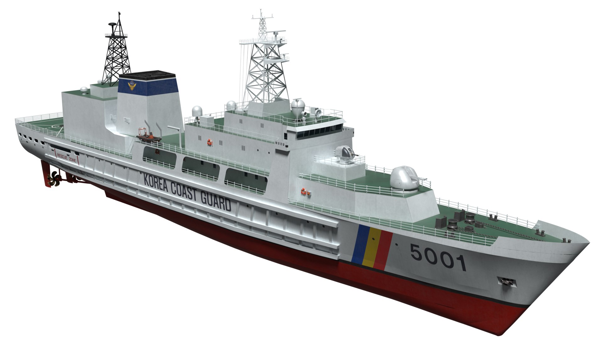 Coast Guard Ship Model - TurboSquid 2212683