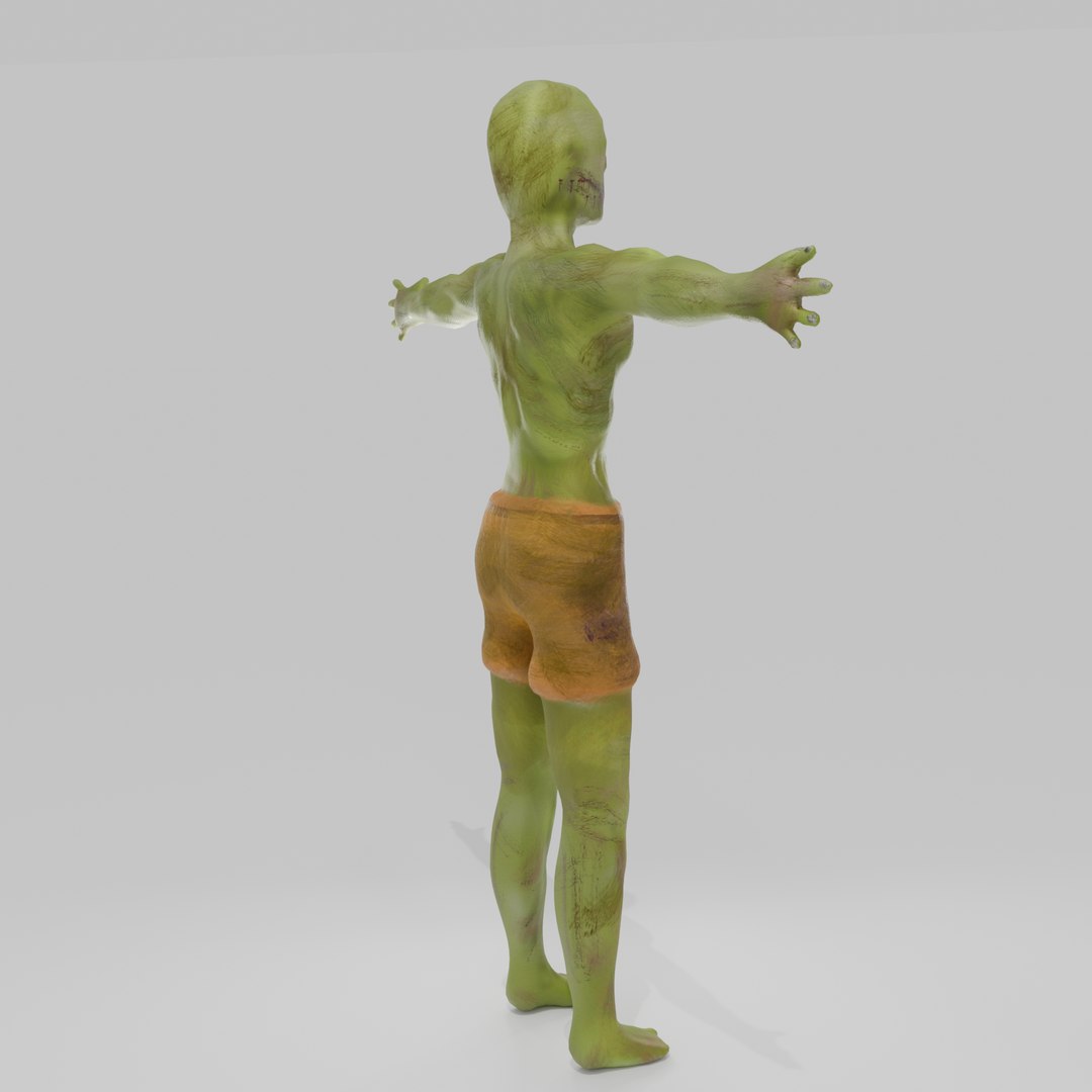 ZOMBIE Low-Poly 3D Model - TurboSquid 2189814