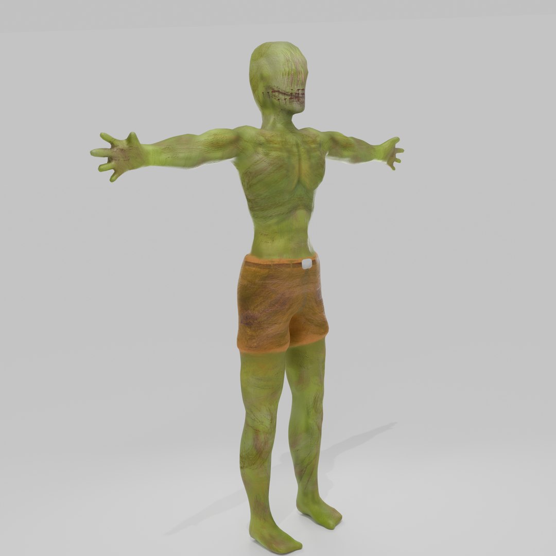 ZOMBIE Low-Poly 3D Model - TurboSquid 2189814