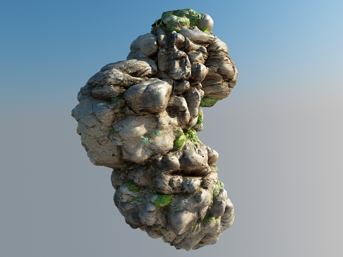 Levitating rocks pack 17 3D model - TurboSquid 1161354