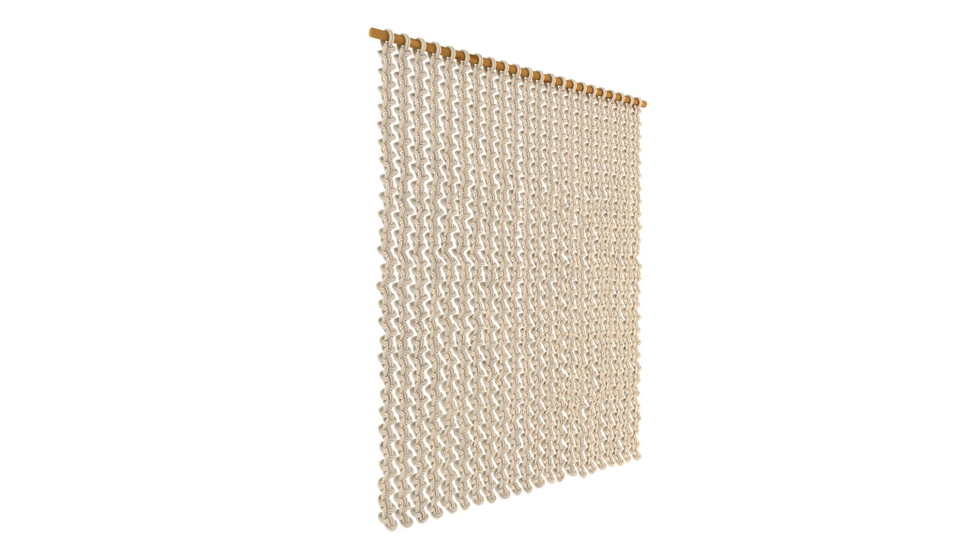 3D Macrame Rope Decoration Wall Partition - TurboSquid 2391526