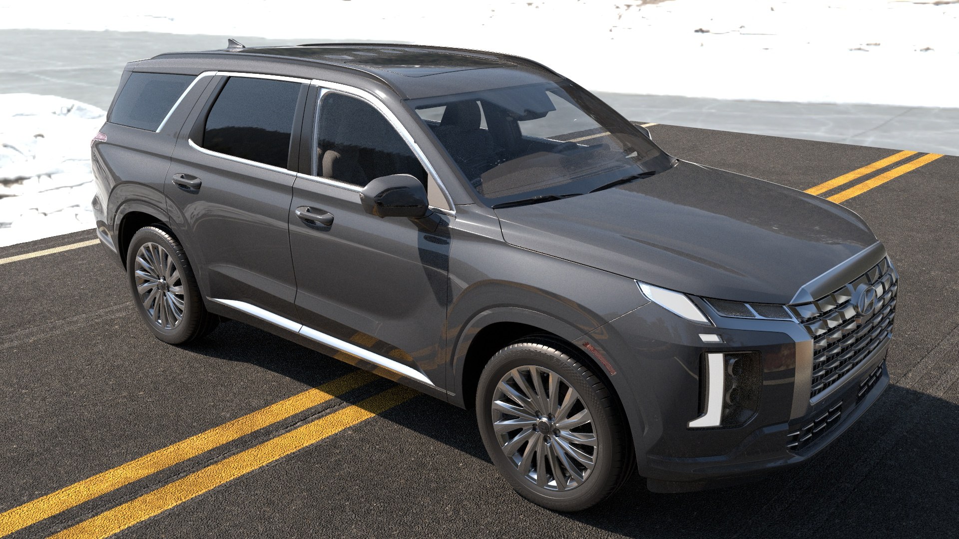 Hyundai Palisade 2024 -highres-Rigged And Render Ready 3D Model ...