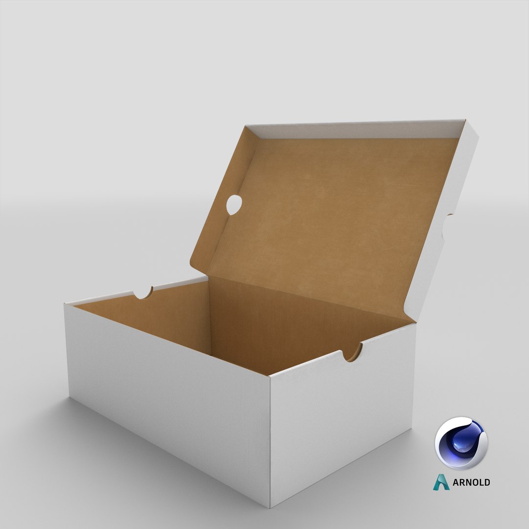 3D Shoe Box Open - TurboSquid 2011411