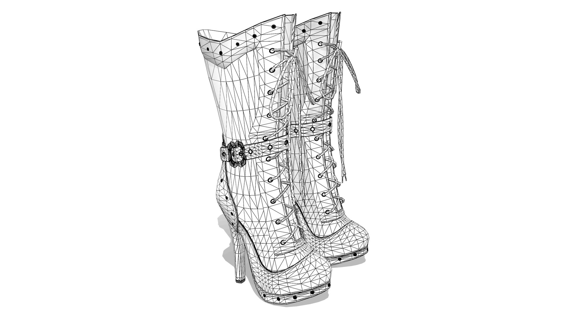 Botas Boots 3D Model - TurboSquid 1983285