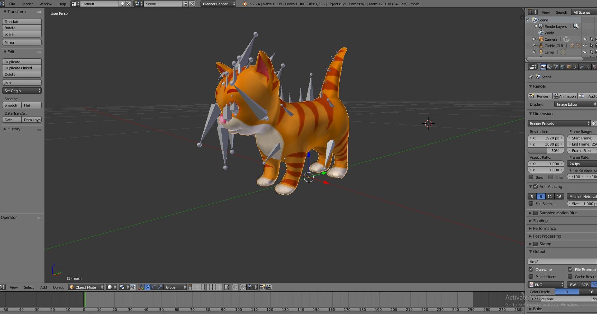 Cute Cartoon Cat Rigged 3D - TurboSquid 1253853