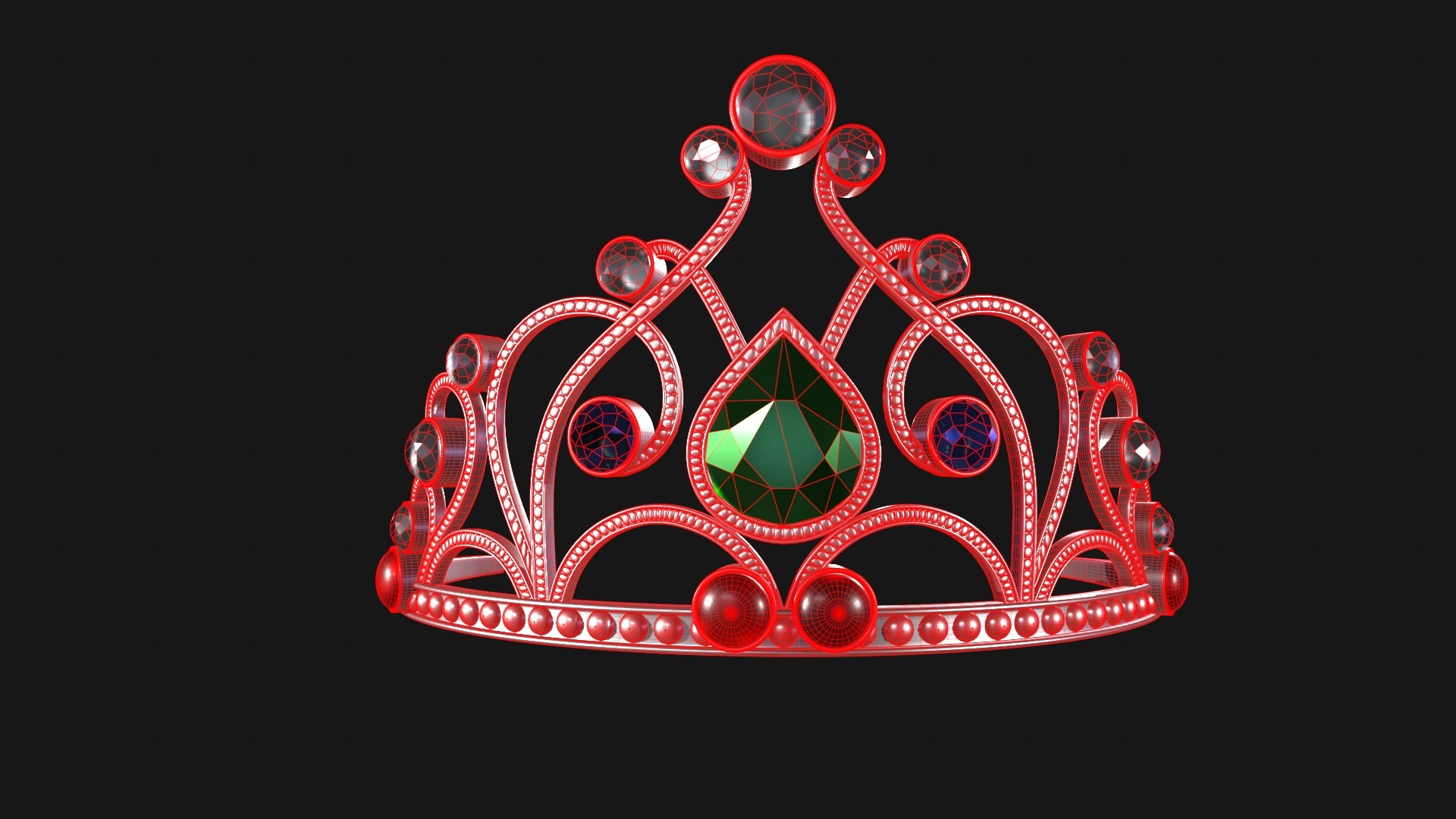 3D Feminine Crown - TurboSquid 2243679