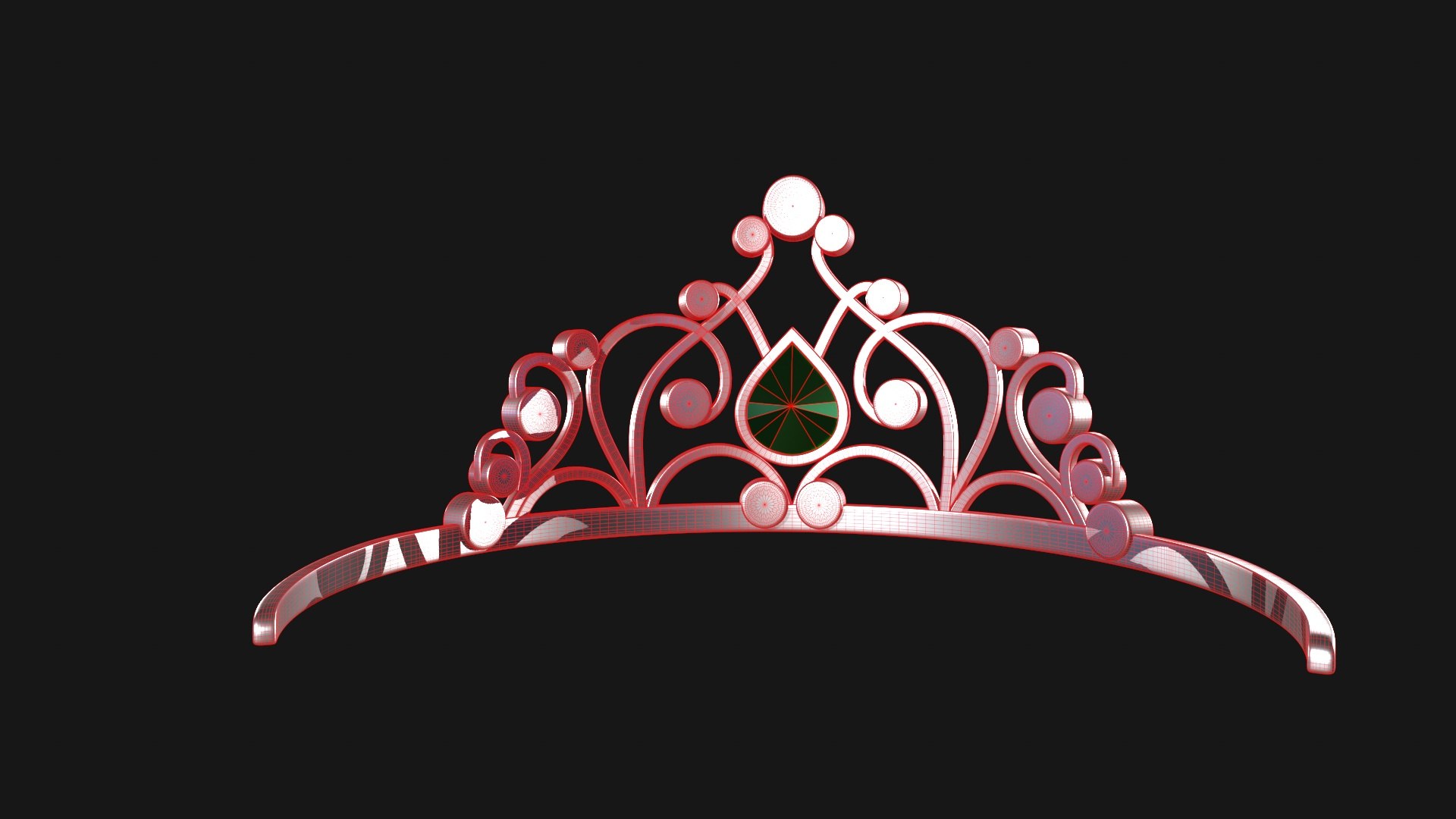 3D Feminine Crown - TurboSquid 2243679