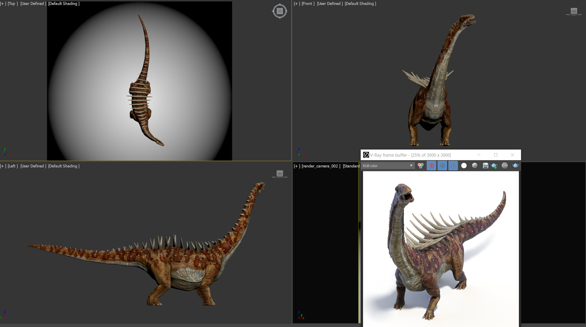 3D Agustinia Animated - TurboSquid 1920282