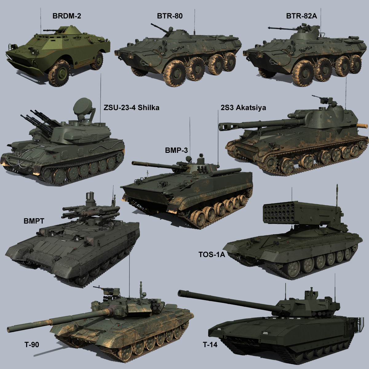 Russian vehicles tank mlrs 3D model - TurboSquid 1562272