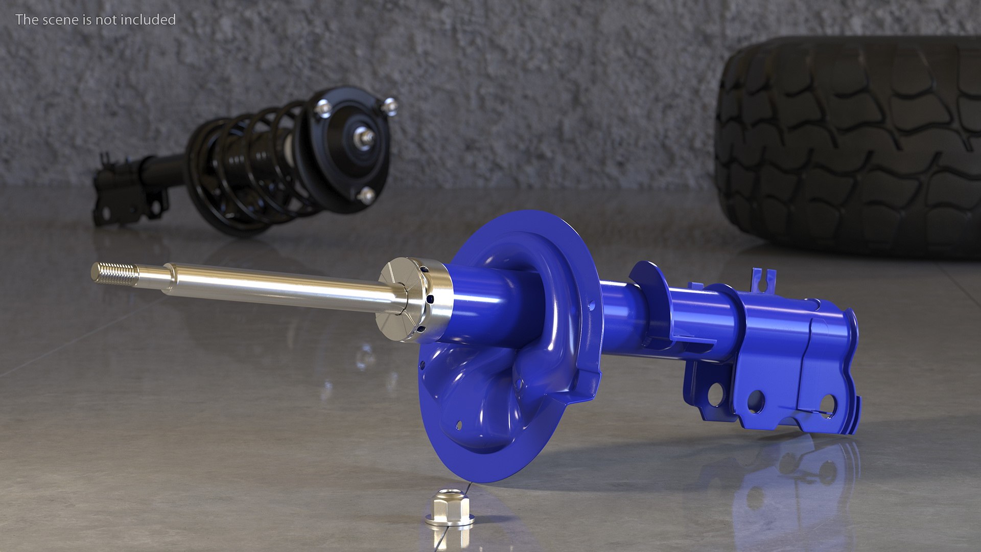 3D Car Front Shock model - TurboSquid 1752648
