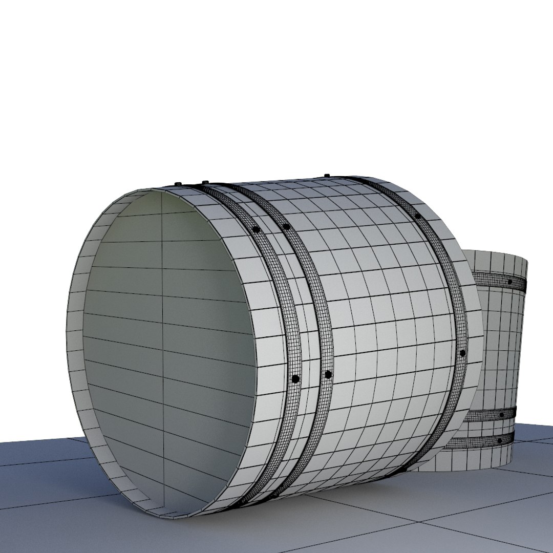 Bushel Barrel 3d Model