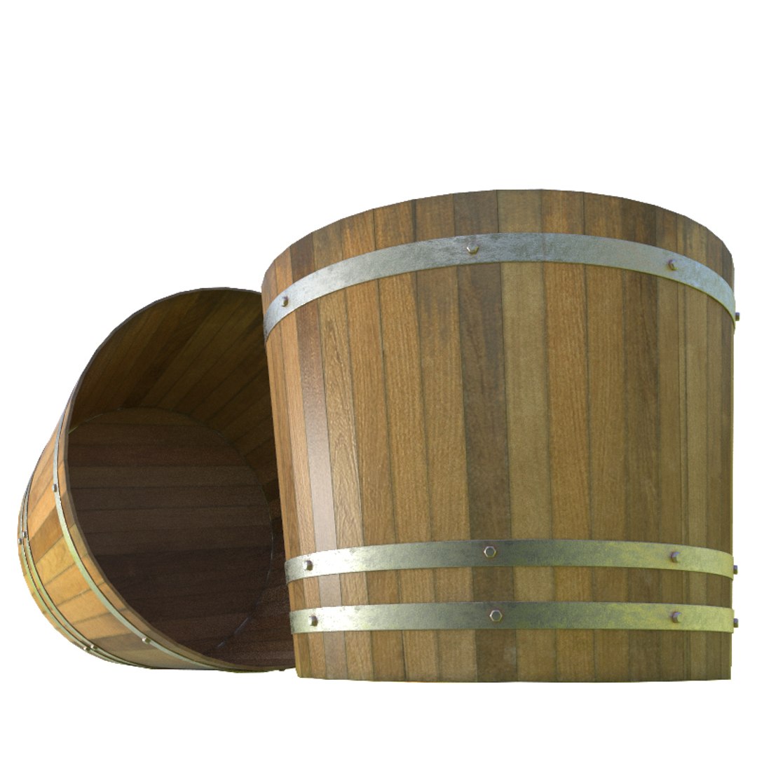 Bushel Barrel 3d Model