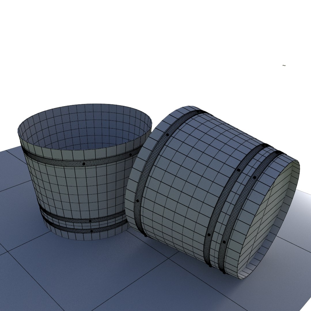 Bushel Barrel 3d Model