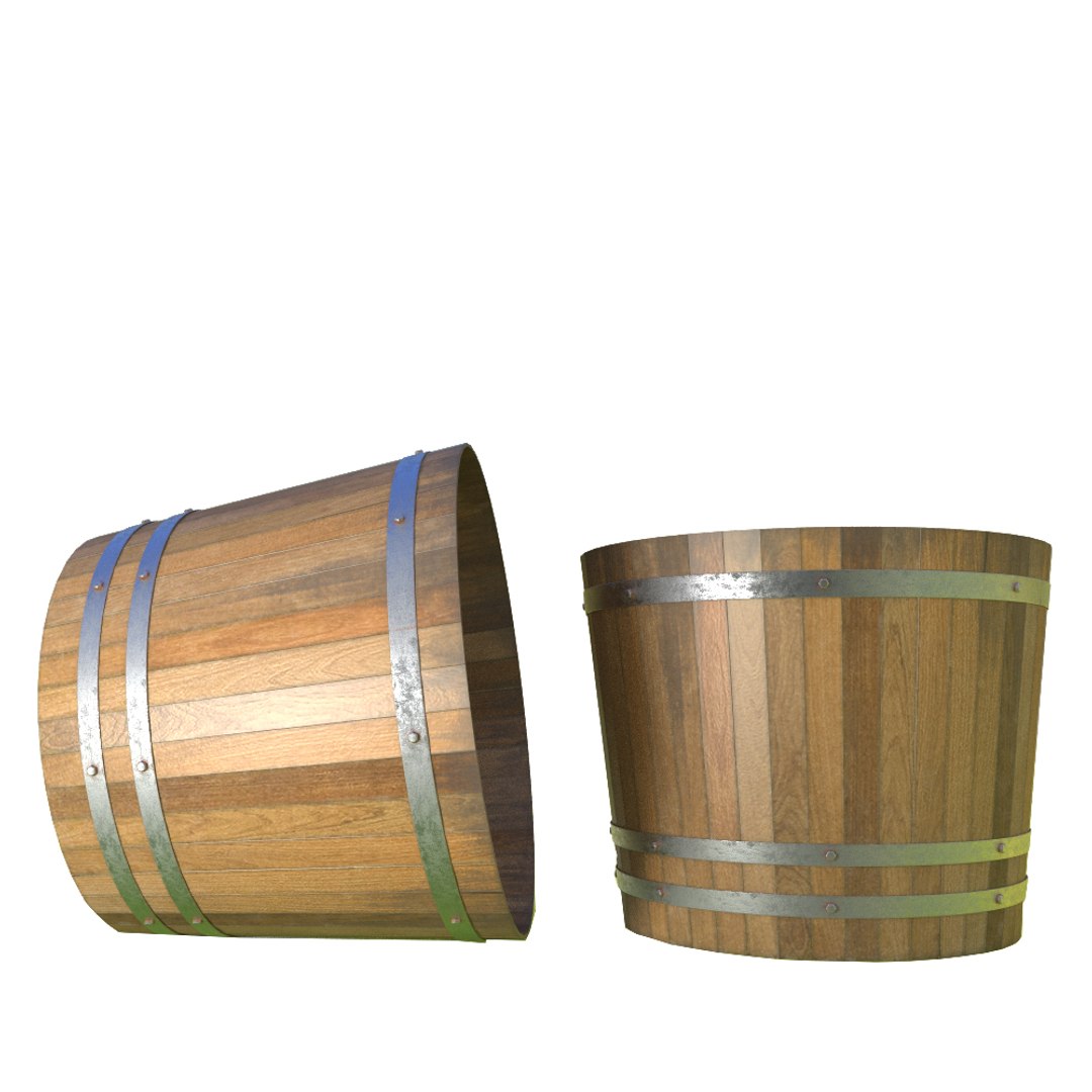Bushel Barrel 3d Model