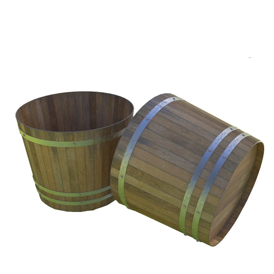 Bushel Barrel 3d Model