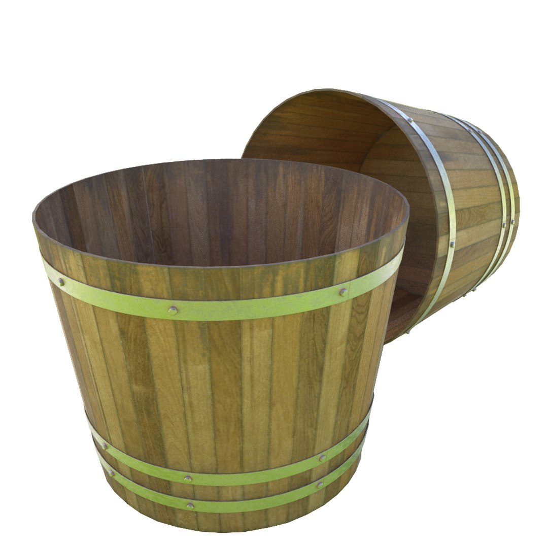 Bushel Barrel 3d Model