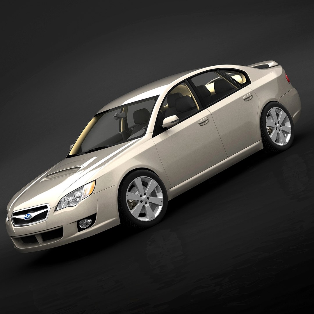 2009 Subaru Legacy Gt 3d Model