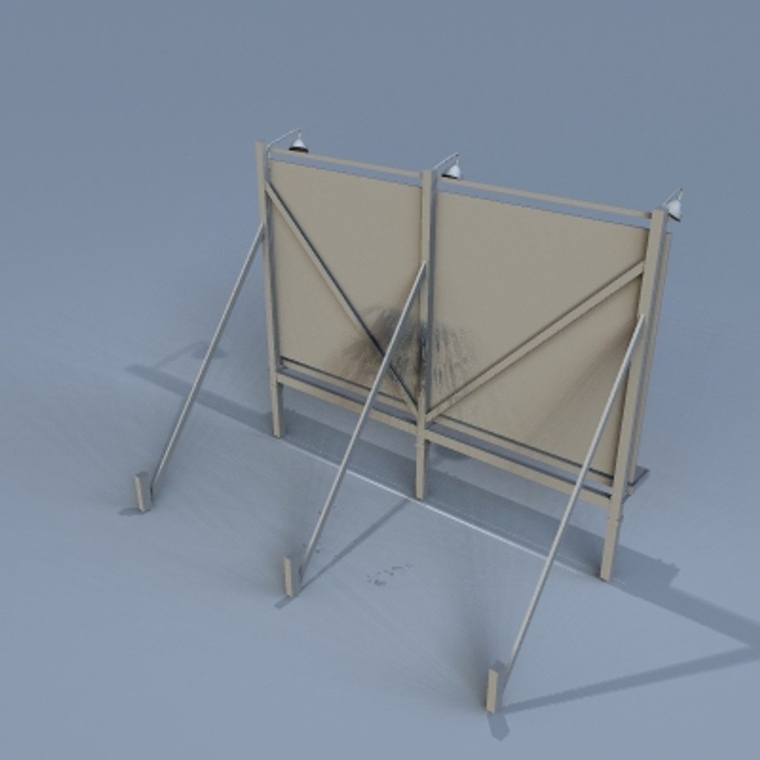 3d Bill Board Billboard Model
