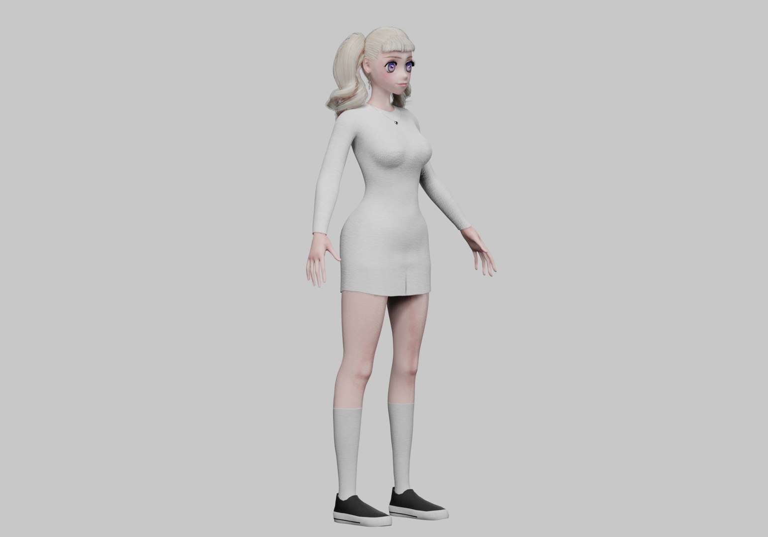 Cute Standard Girl V29714 3D Model - TurboSquid 2269228