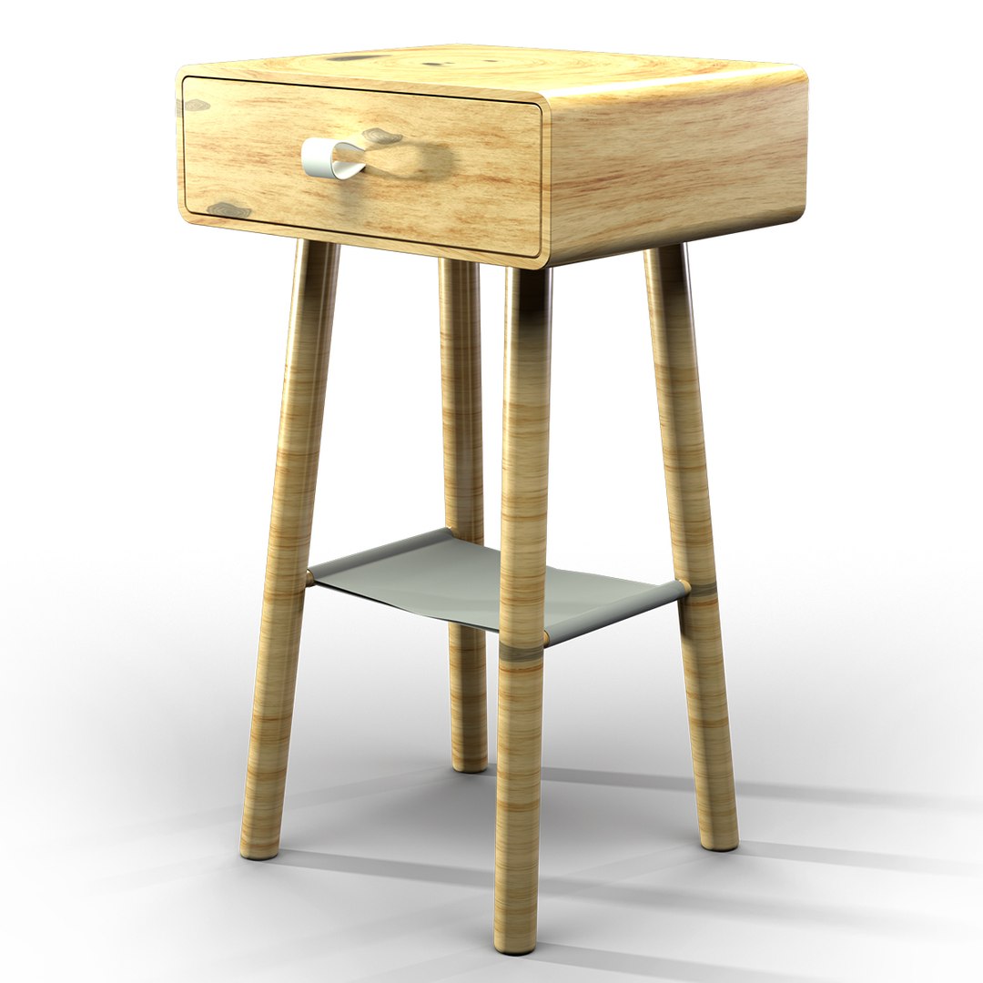 Wood commode table 3D - TurboSquid 1627324