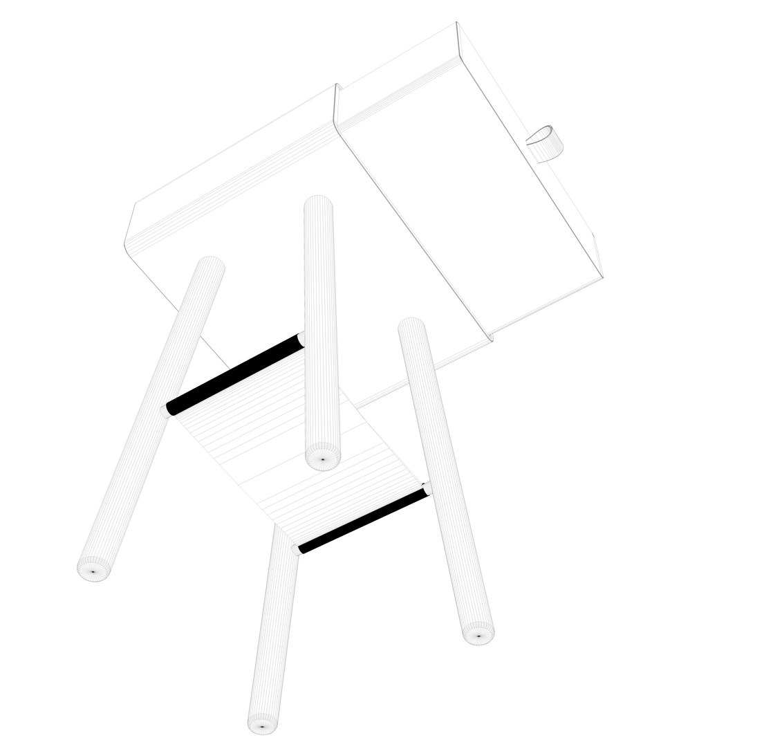 Wood commode table 3D - TurboSquid 1627324