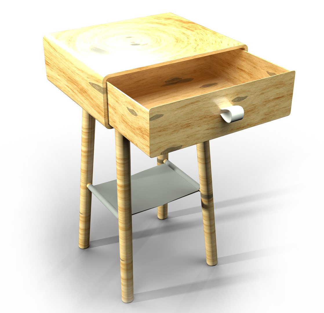 Wood commode table 3D - TurboSquid 1627324