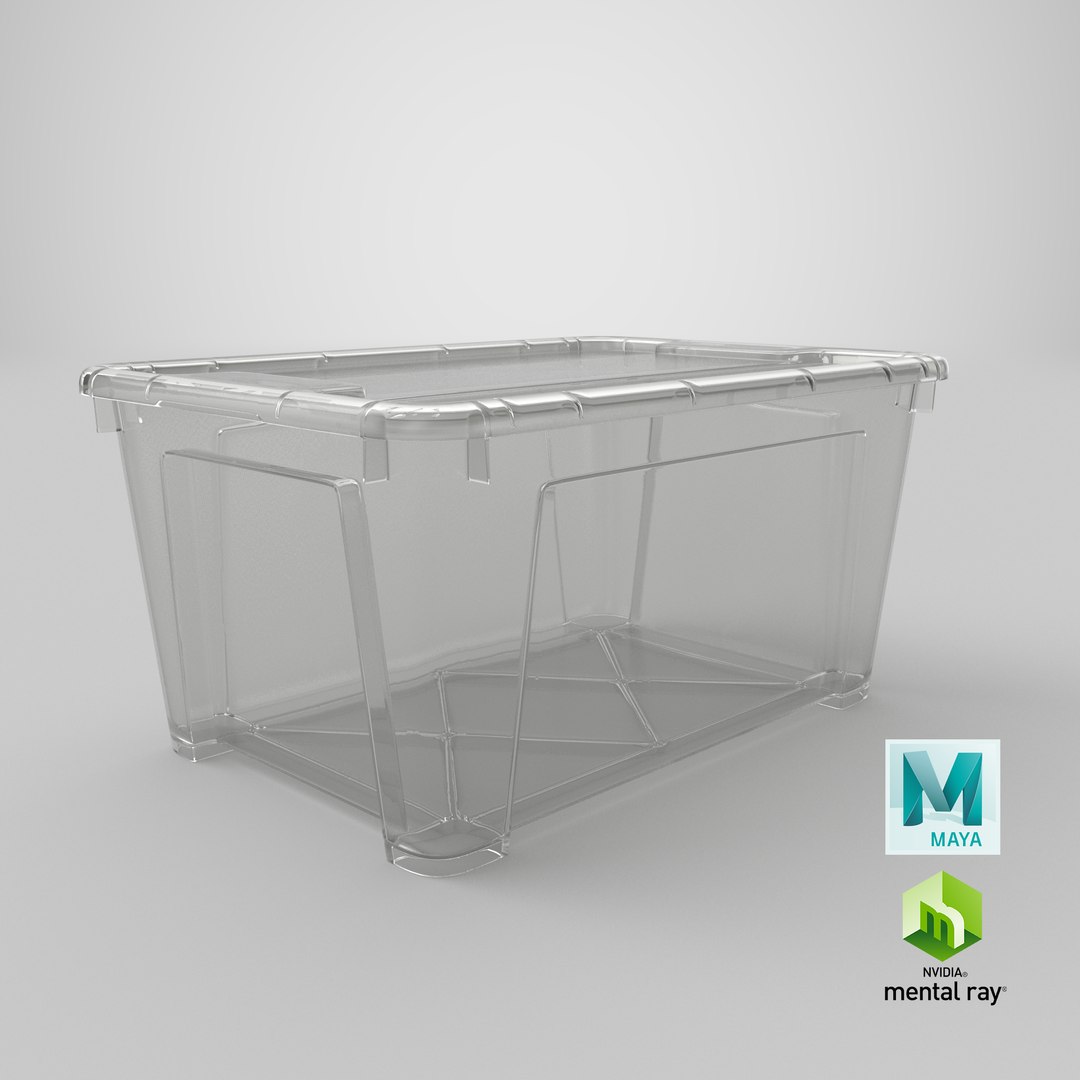 Transparent plastic container lid 3D - TurboSquid 1513705