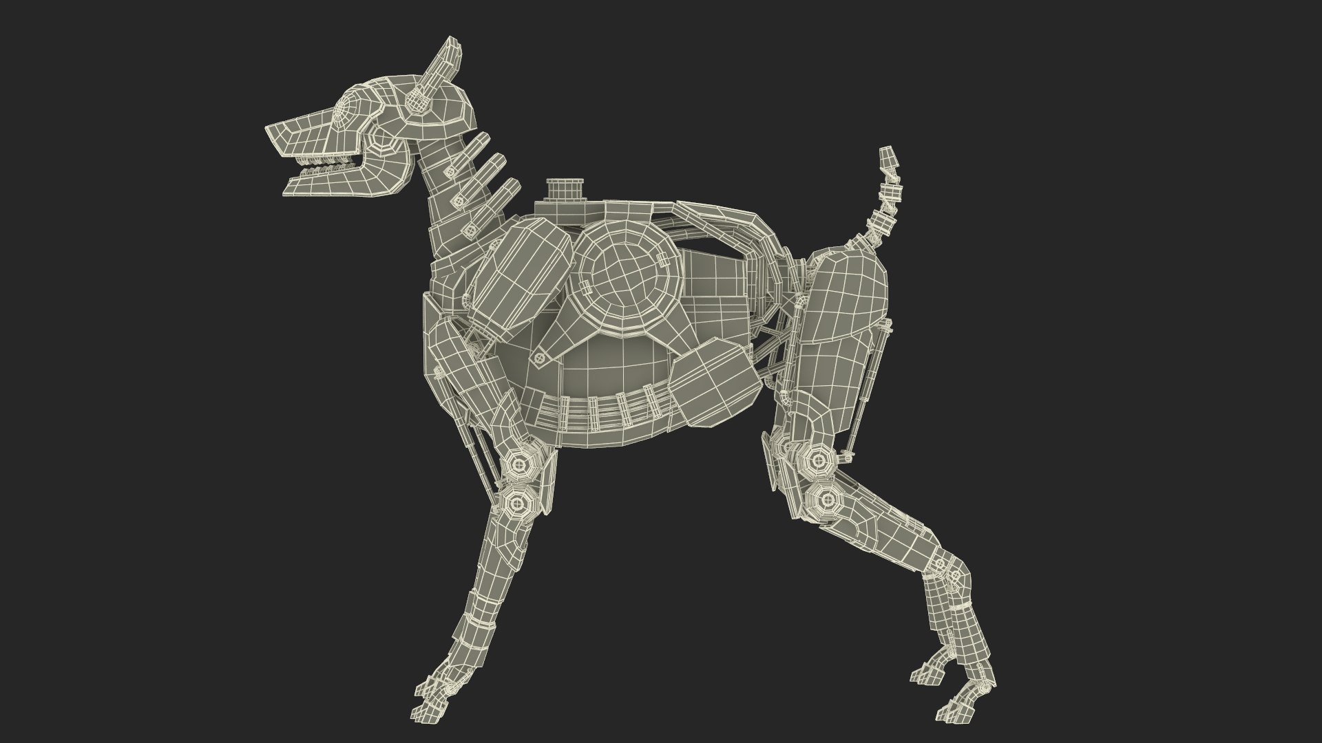 Futuristic Police Robot Dog 3D Model - TurboSquid 2273651
