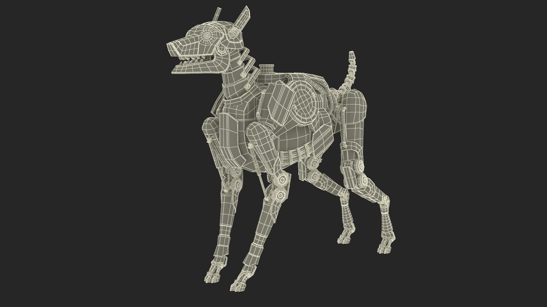 Futuristic Police Robot Dog 3D Model - TurboSquid 2273651
