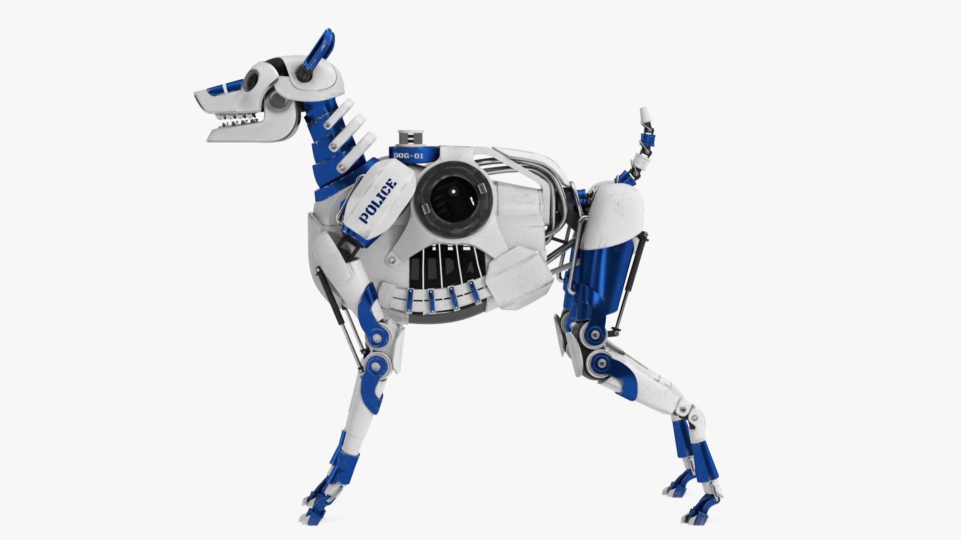 Futuristic Police Robot Dog 3D Model - TurboSquid 2273651