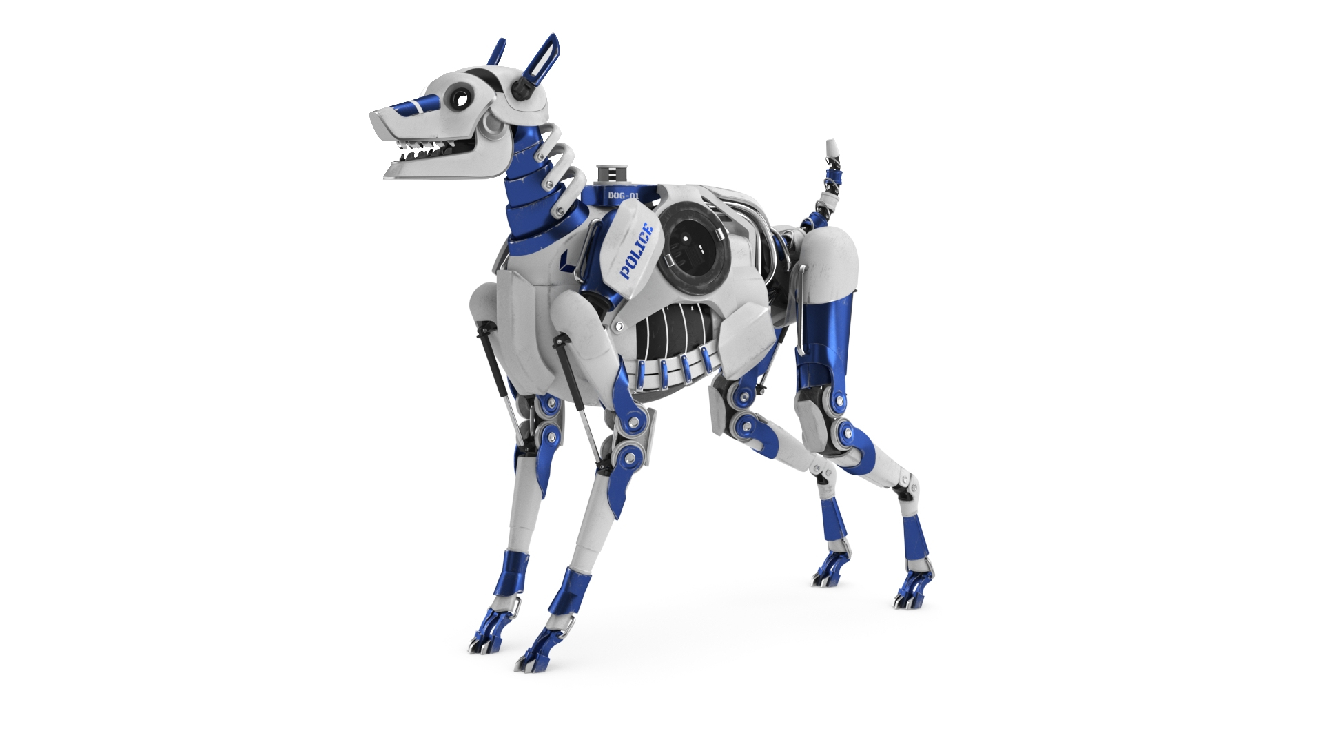 Futuristic Police Robot Dog 3D Model - TurboSquid 2273651