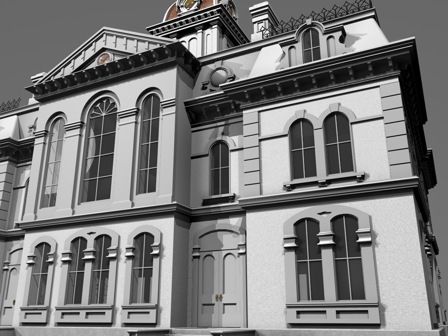 3d Model Victorian Courthouse